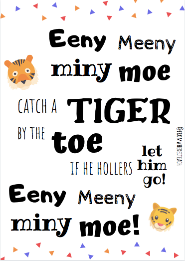 Counting out rhymes – From Where I Teach